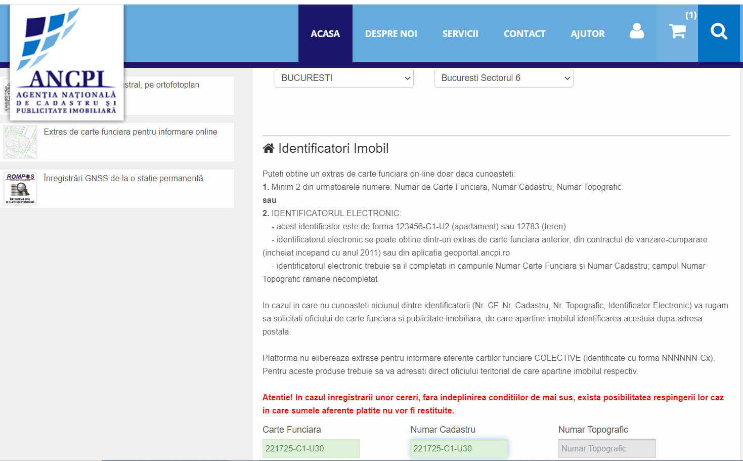 Cum scot un Extras de Carte Funciară pentru Informare (on-line ...